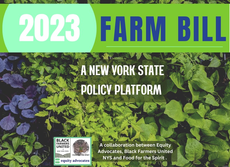 2023 New York State Farm Bill Policy Platform - Food for the Spirit